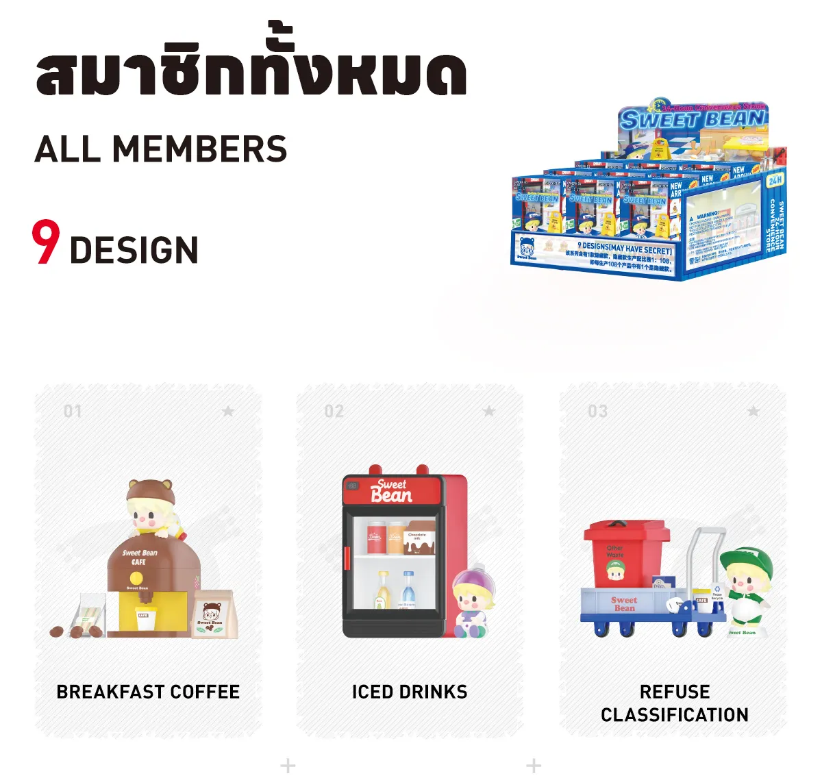 Sweet Bean 24-Hour Convenience Store Series Prop - POP MART (France)