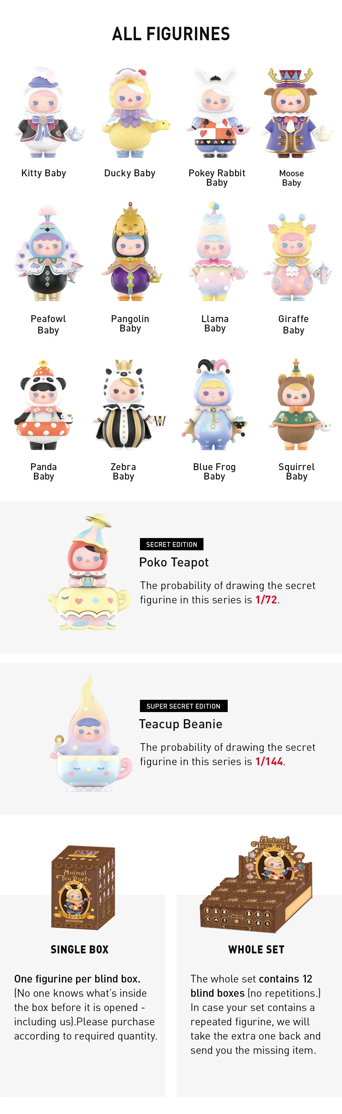 PUCKY Animal Tea Party Series - POP MART (Australia)