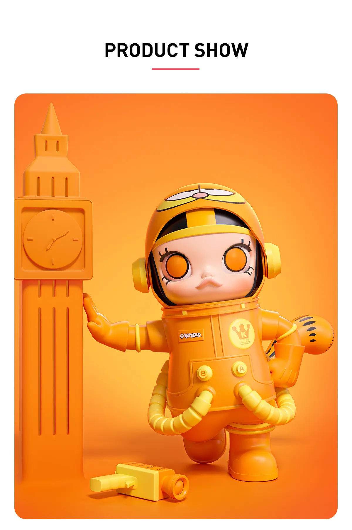 MEGA SPACE MOLLY 400% Garfield - POP MART (Switzerland)