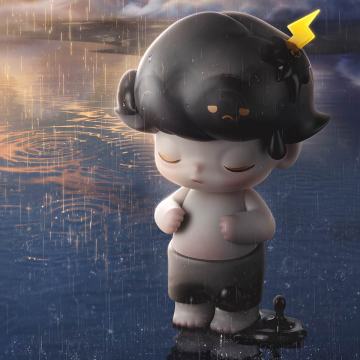 MEGA JUST DIMOO 1000% A Thunder Shower - POP MART (South Korea)