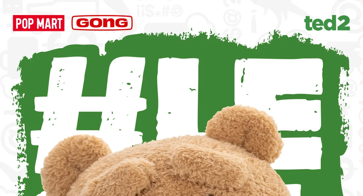 ted2 ted action plush doll - POP MART (Japan)