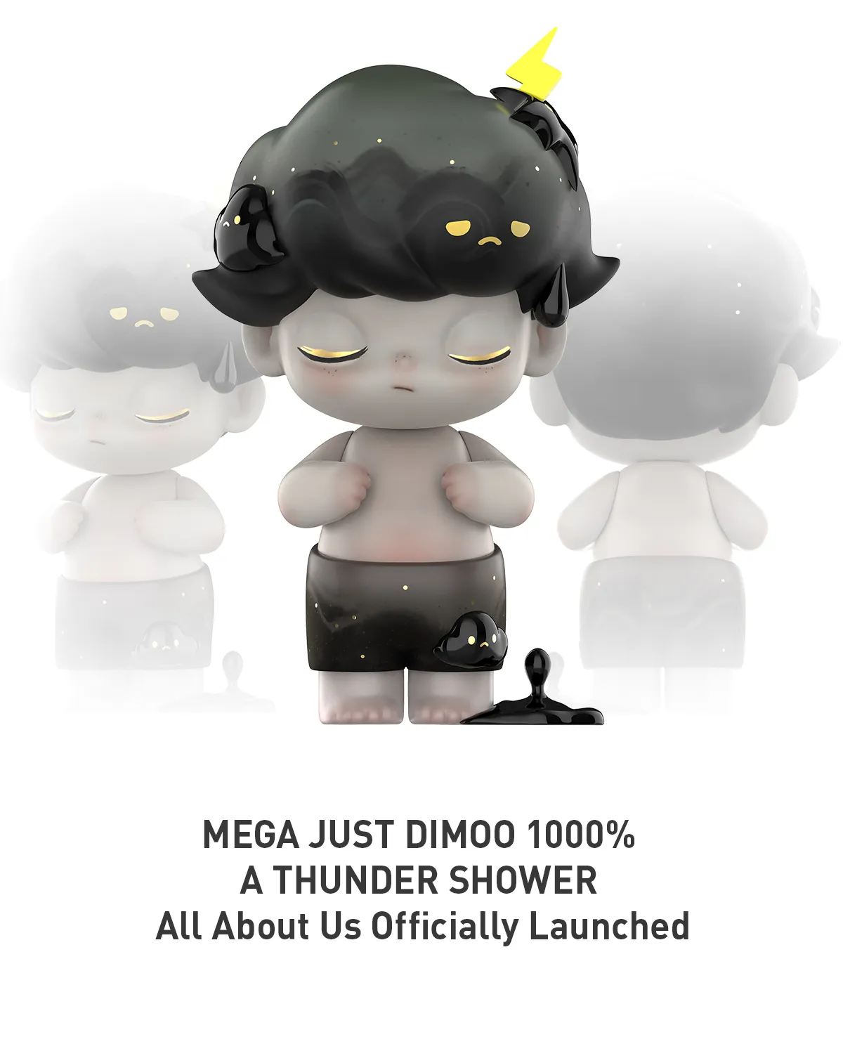 MEGA JUST DIMOO 1000% A Thunder Shower - POP MART (South Korea)
