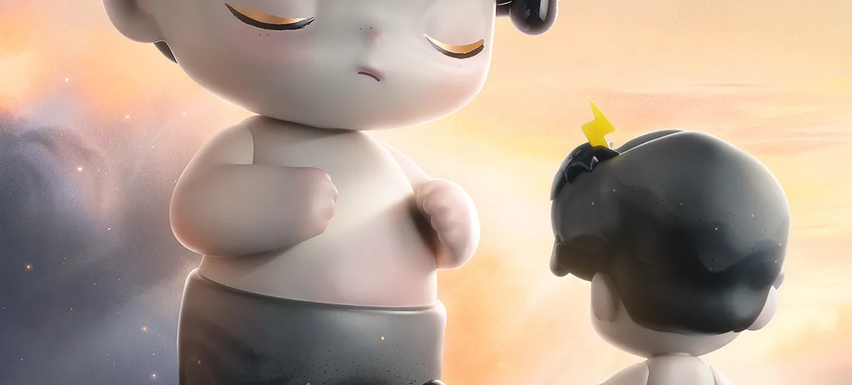 MEGA JUST DIMOO 1000% A Thunder Shower - POP MART (South Korea)