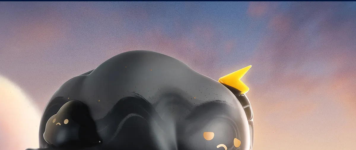 MEGA JUST DIMOO 400% A Thunder Shower - POP MART (South Korea)