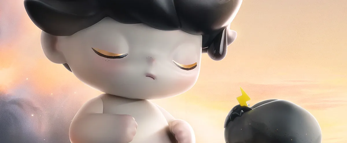 MEGA JUST DIMOO 400% A Thunder Shower - POP MART (South Korea)