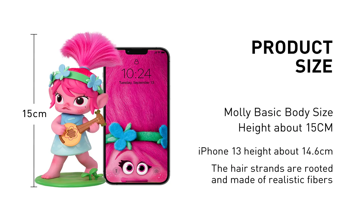 Molly Trolls Poppy Figurine - POP MART (Germany)