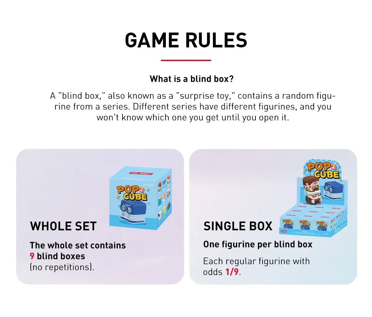 Disney/Pixar POP CUBE-2 Series Figures - POP MART (Ireland)