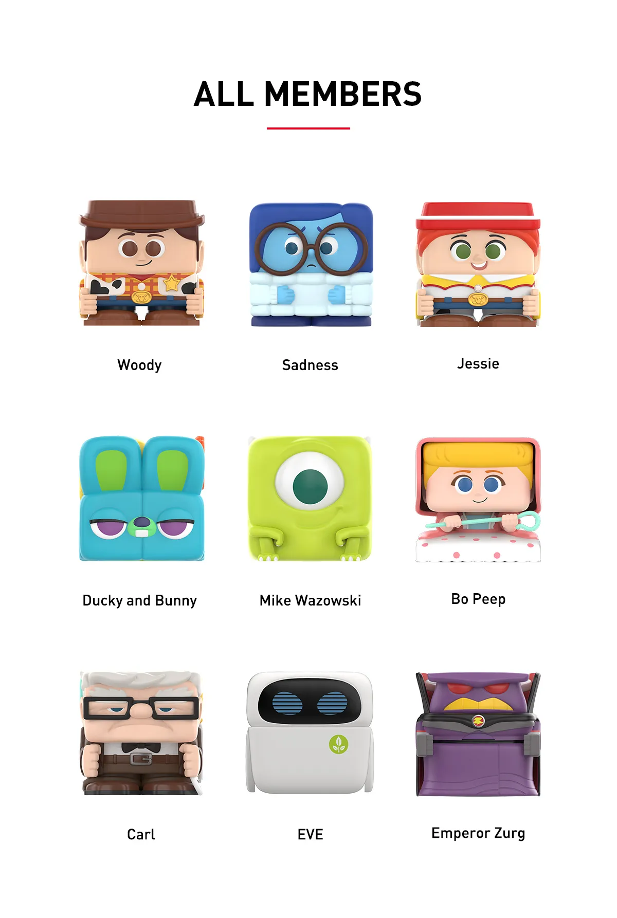 Disney/Pixar POP CUBE-2 Series Figures - POP MART (New Zealand)