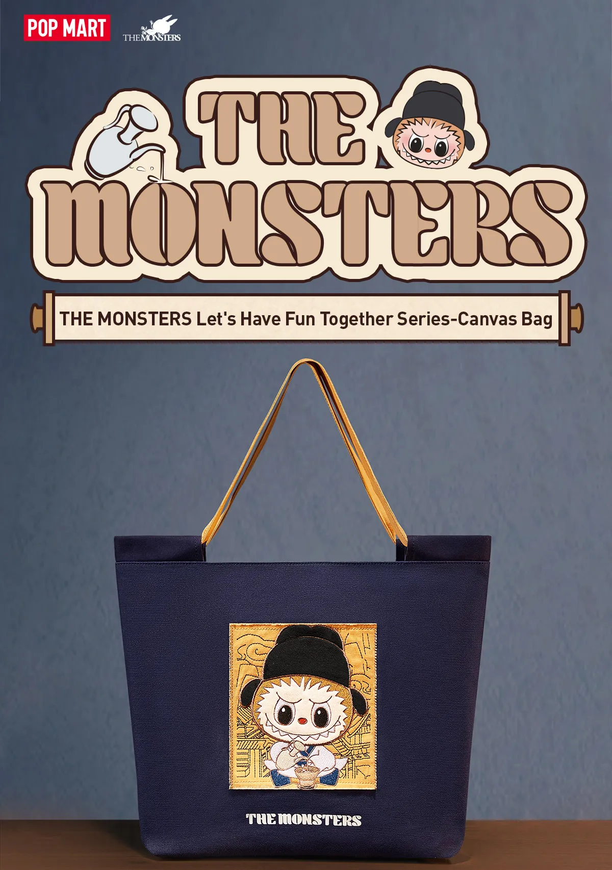 THE MONSTERS Let's Have Fun Together Series-Canvas Bag - POP MART ...