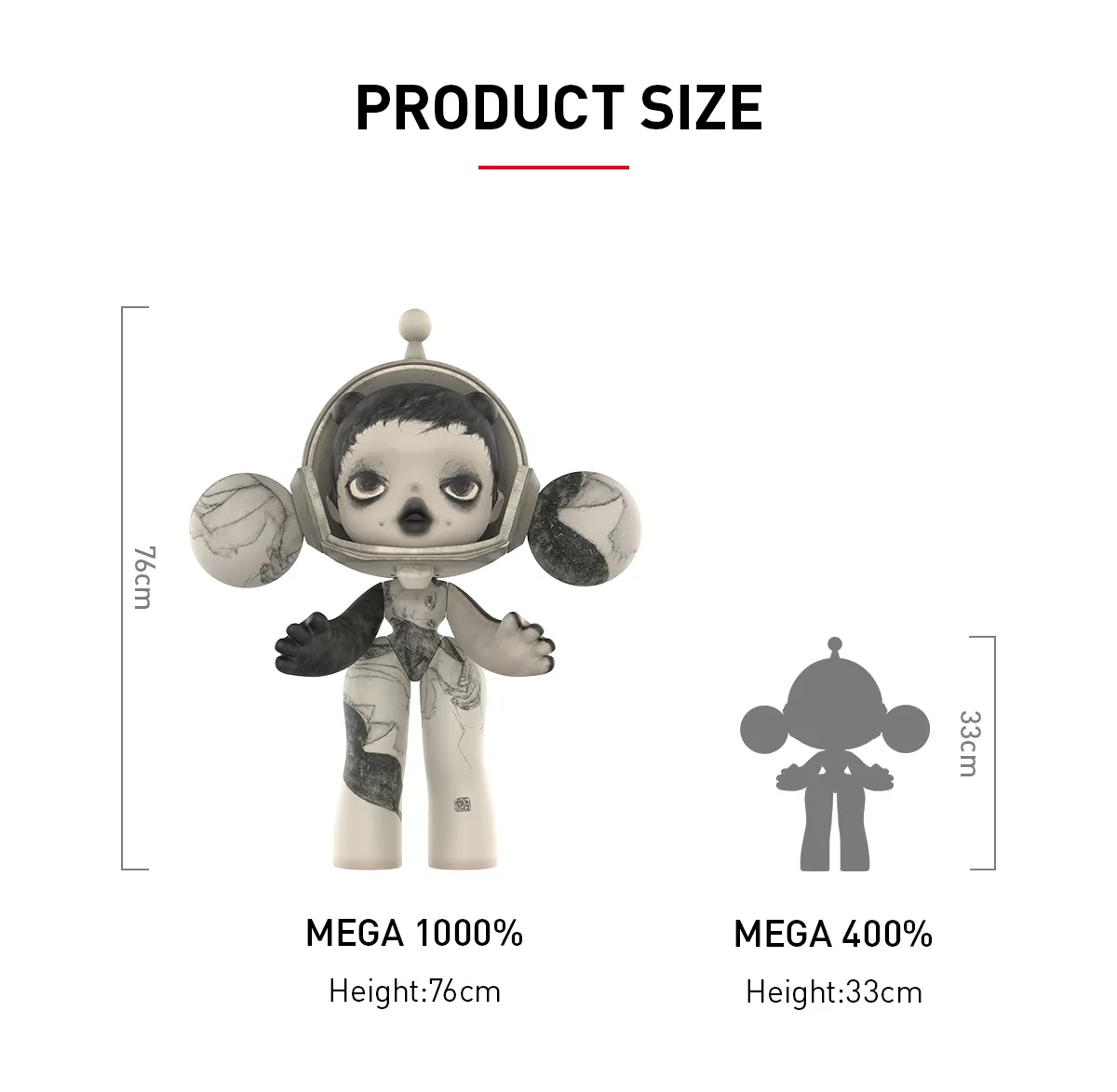 MEGA α SKULLPANDA 1000% Egon Schiele - POP MART (Japan)