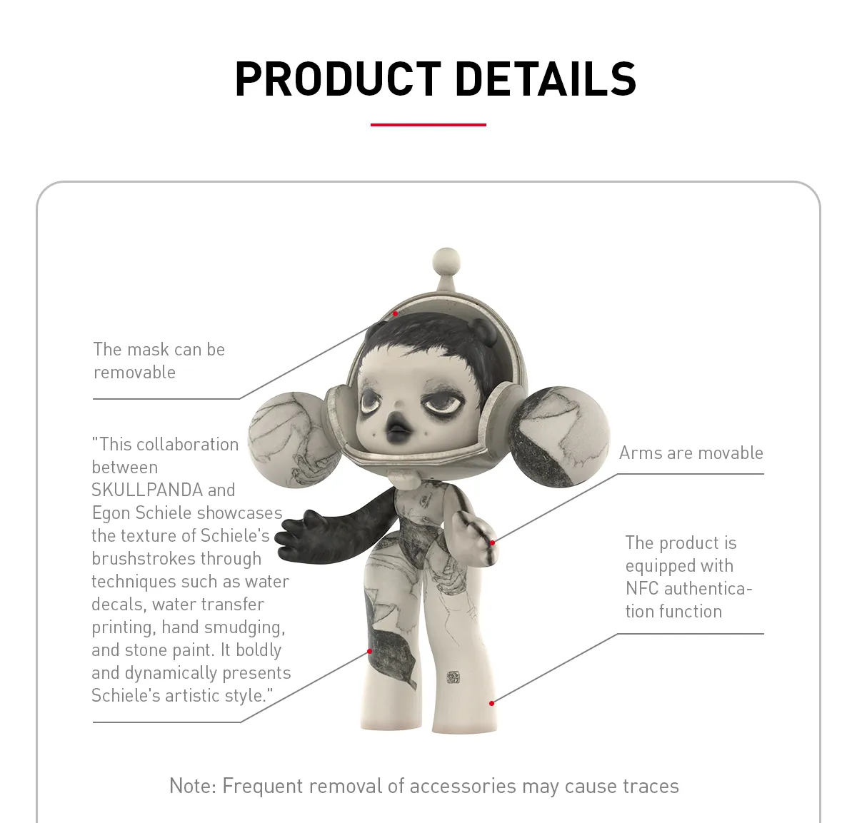 MEGA α SKULLPANDA 1000% Egon Schiele - POP MART (Portugal)