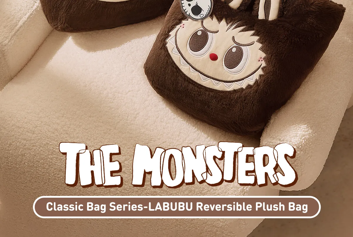 Classic Bag Series- LABUBU Reversible Plush Bag - POP MART (South Korea)