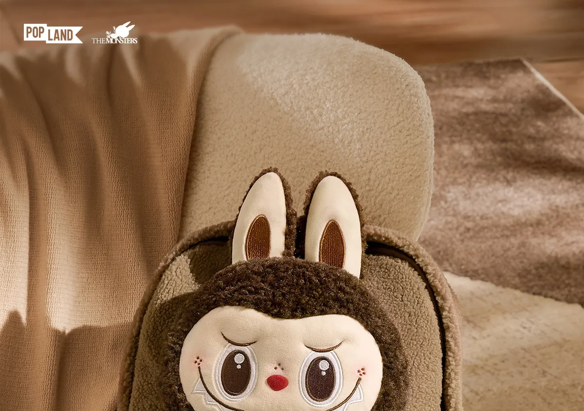 Classic Bag Series-LABUBU Berber Fleece Backpack (Brown) - POP MART ...