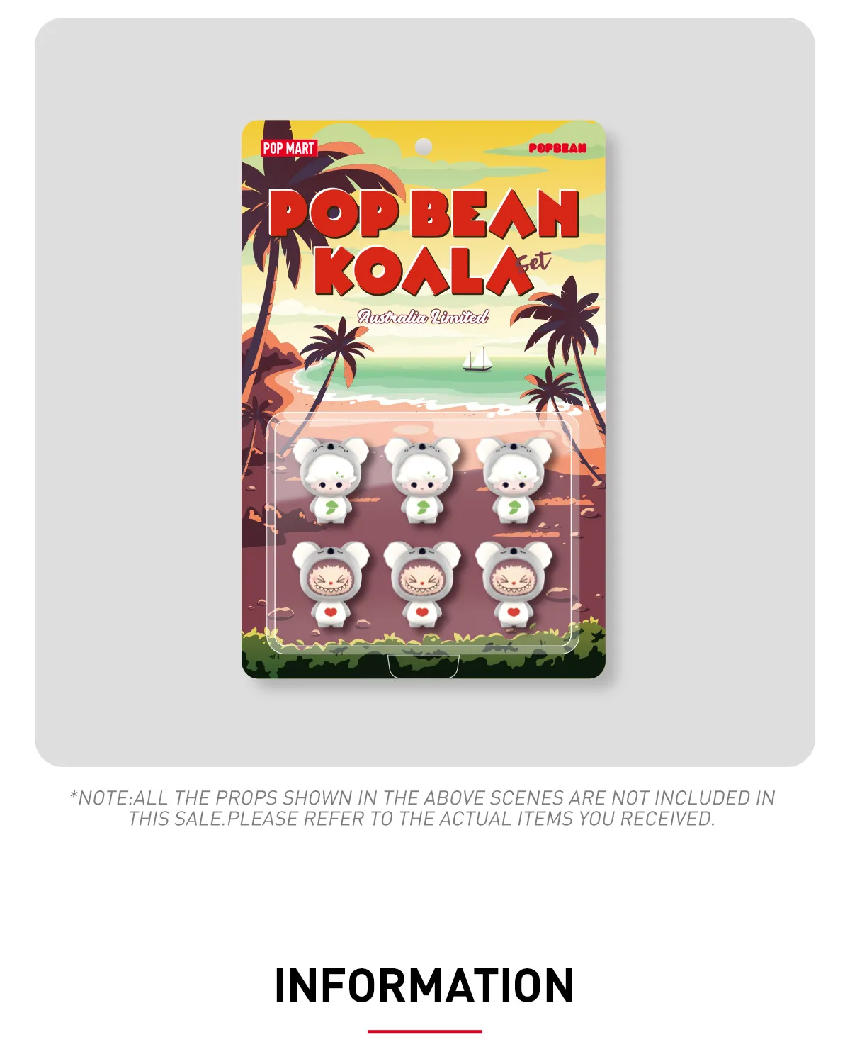 POP BEAN Koala Set - POP MART (Singapore)