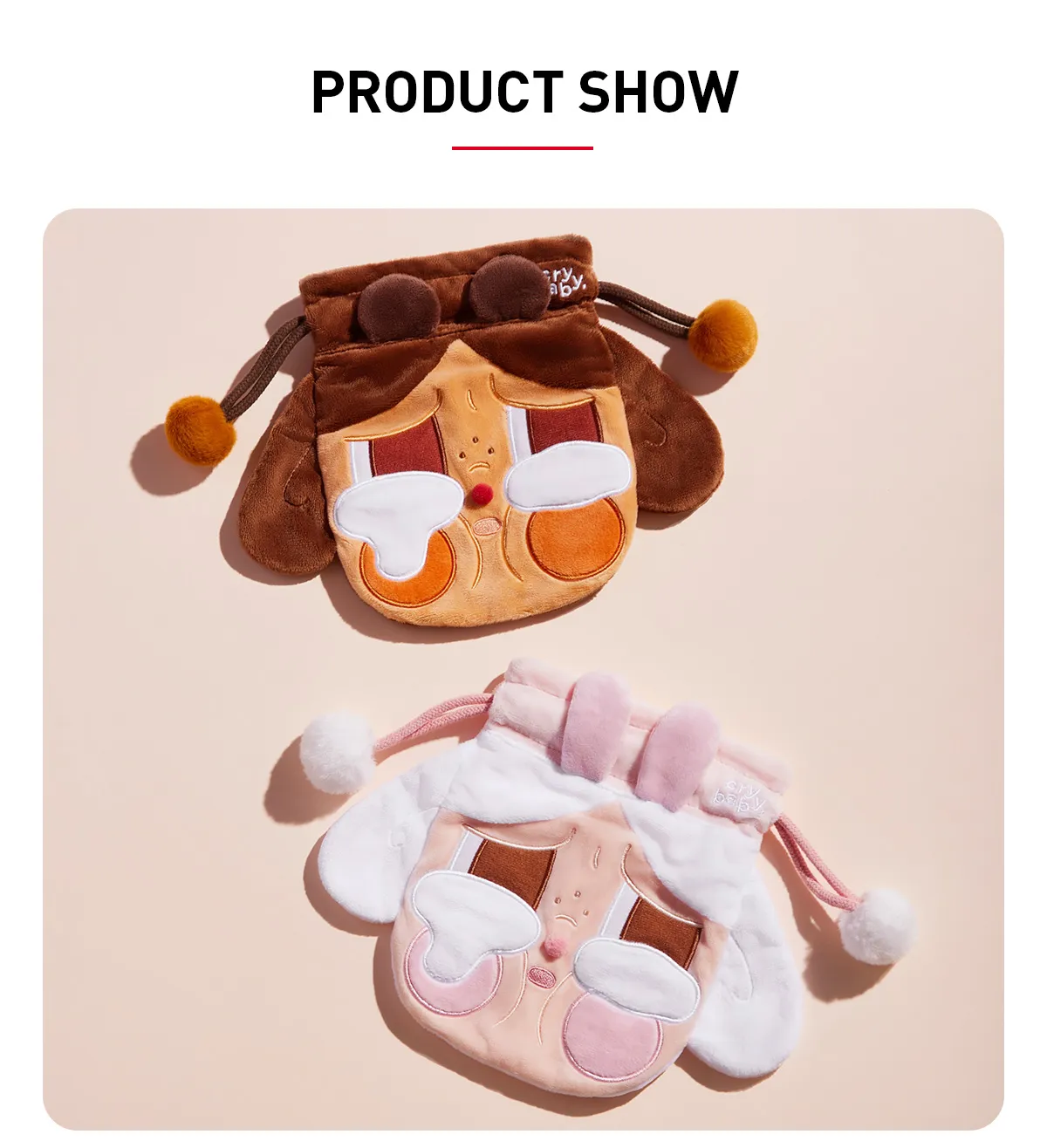 CRYBABY Crying Again Series-Storage Bag(Love Makes Us Cry) - POP MART ...