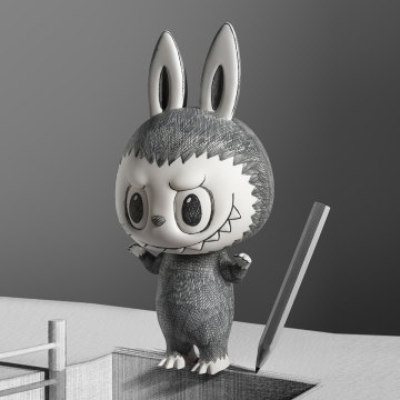 MEGA LABUBU 1000% Sketch - POP MART (Australia)