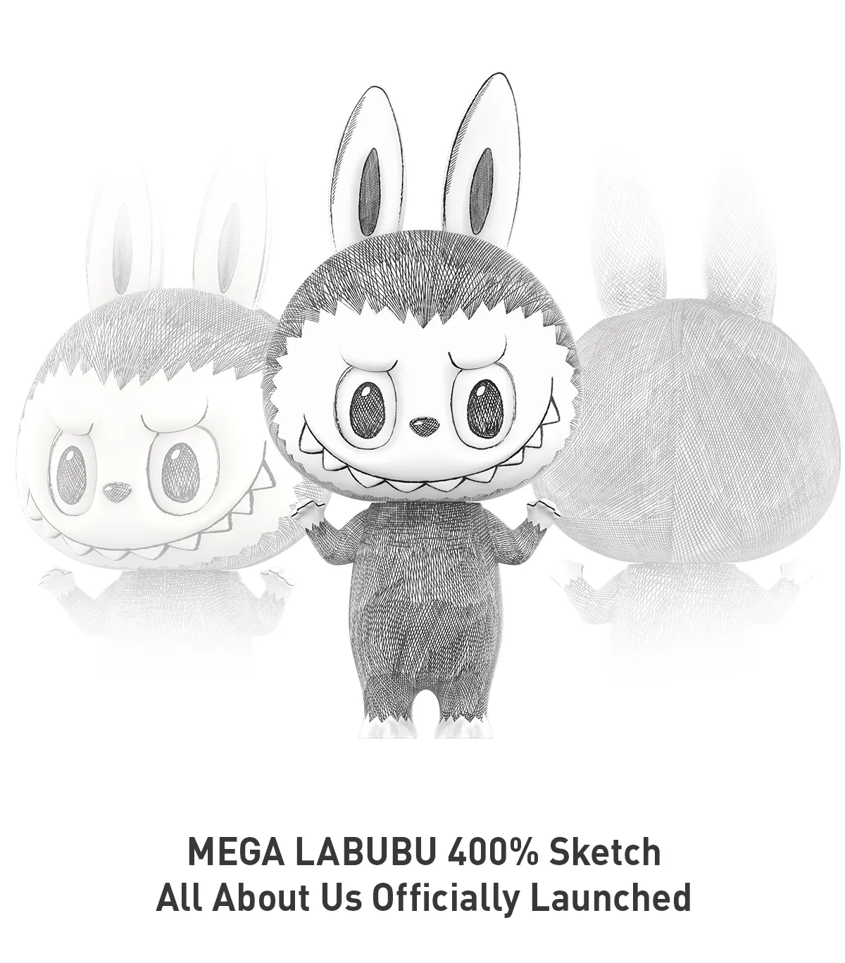 MEGA LABUBU 400% Sketch - POP MART (Japan)