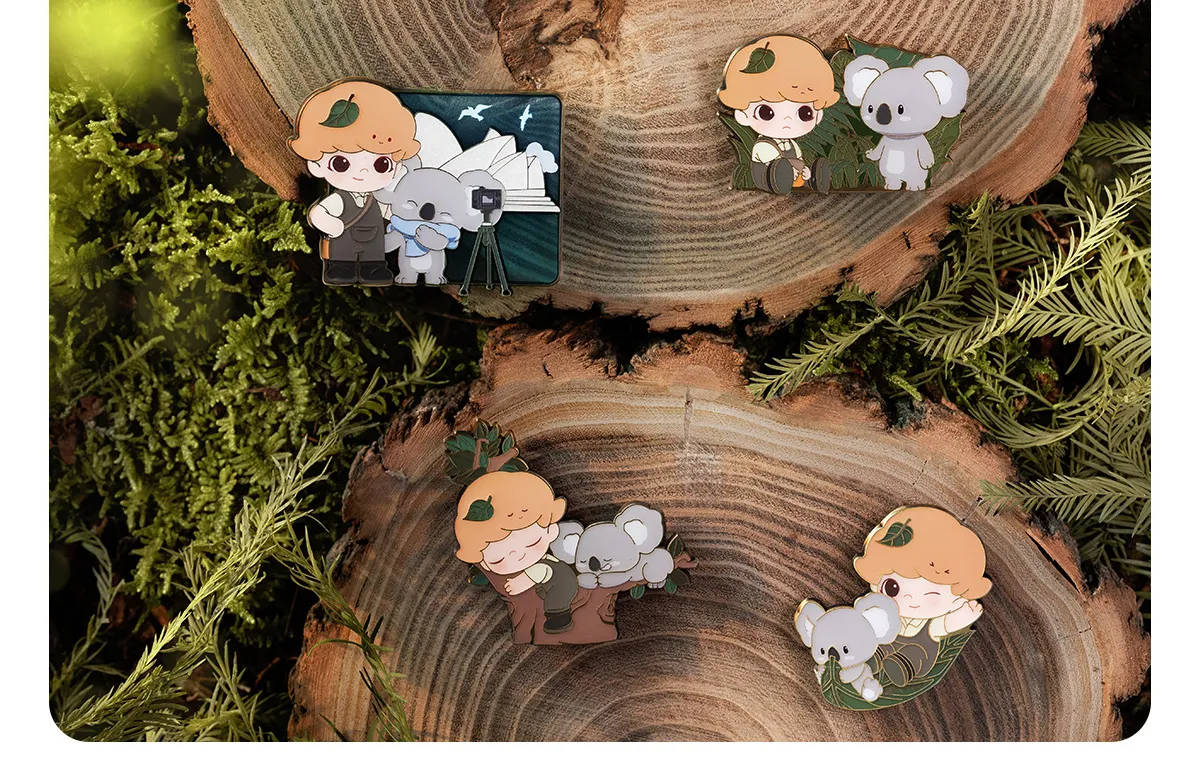 DIMOO ONE DAY WITH KOALA-Badge Blind Box - POP MART (France)