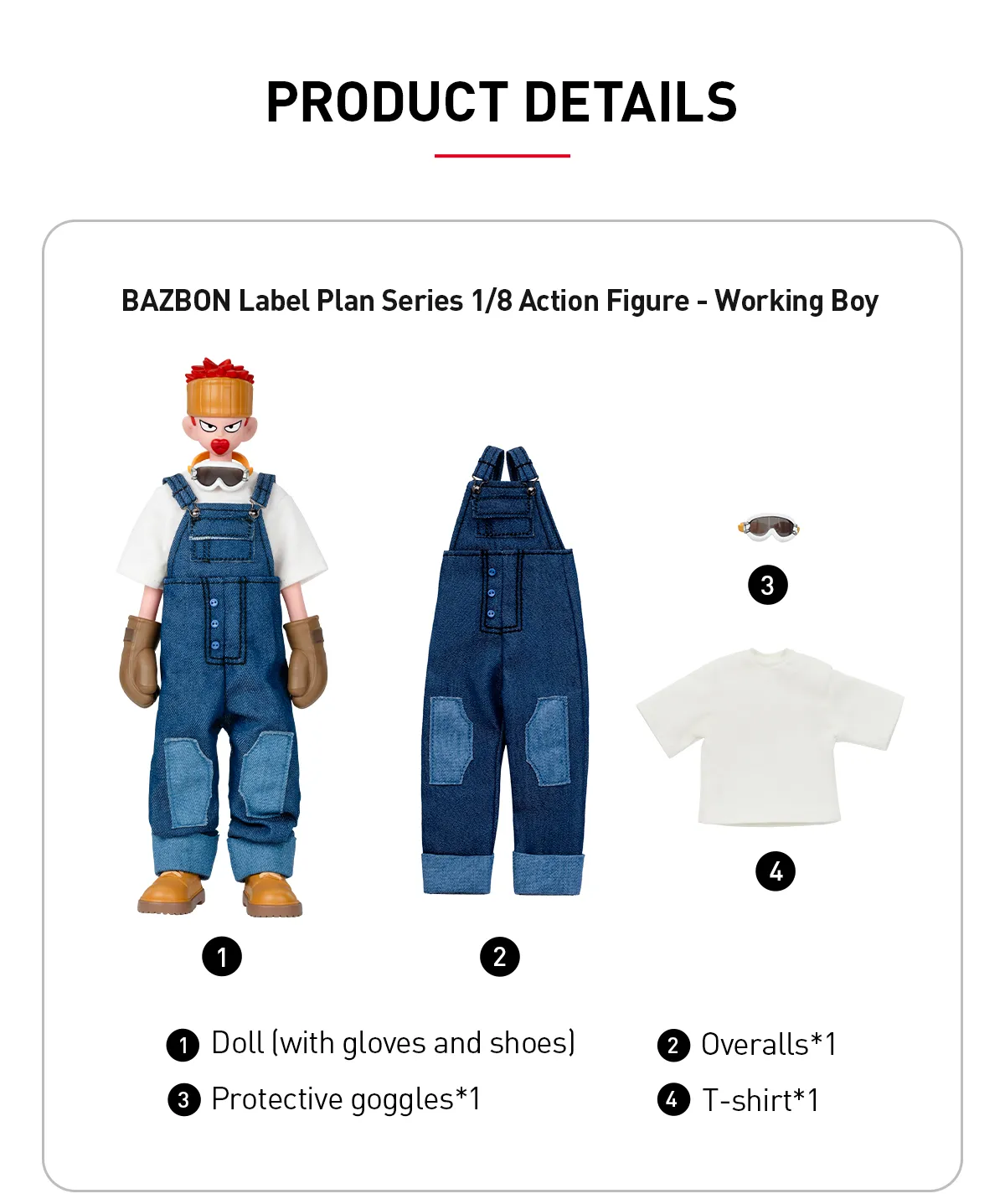 BAZBON Label Plan Series 1/8 Action Figure - POP MART (Brazil)