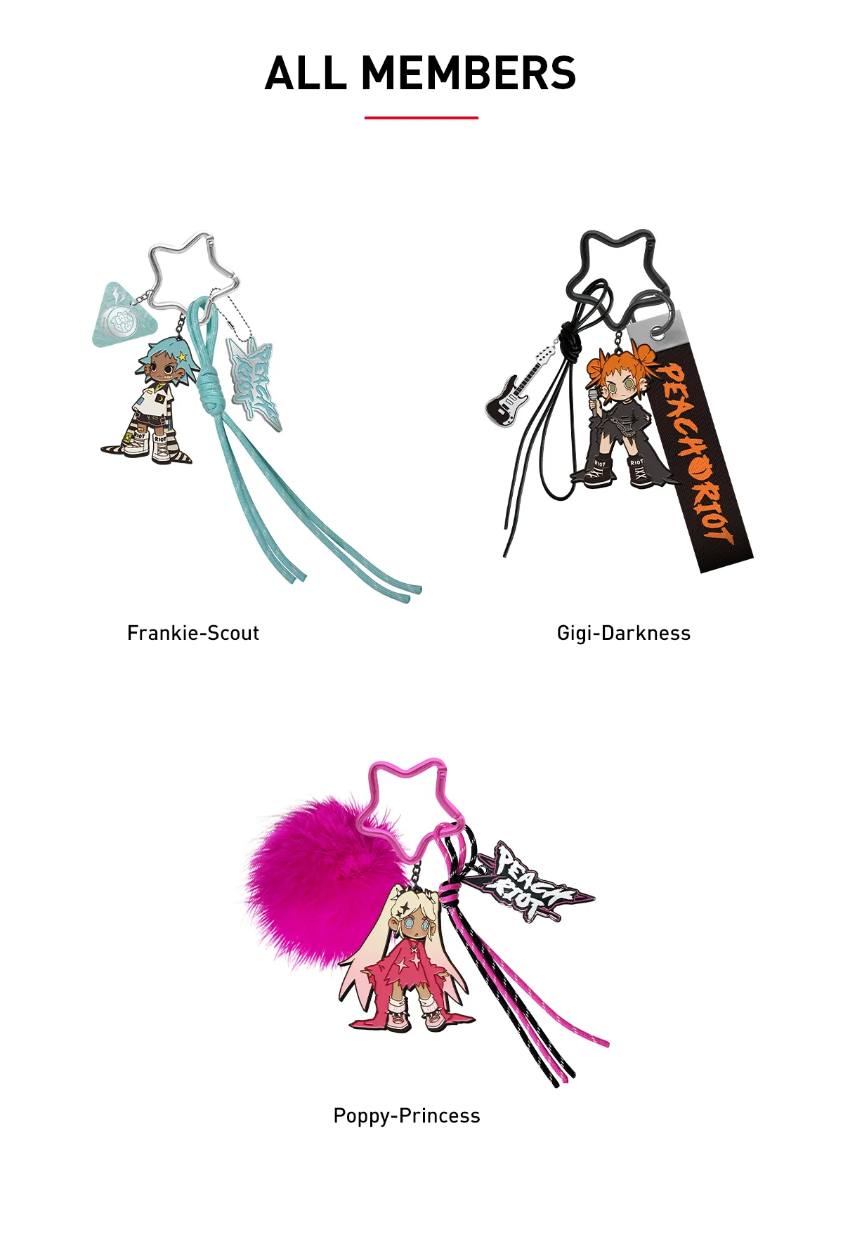 Lil Peach Riot：Loading! Series-Keychain - POP MART (Malaysia)