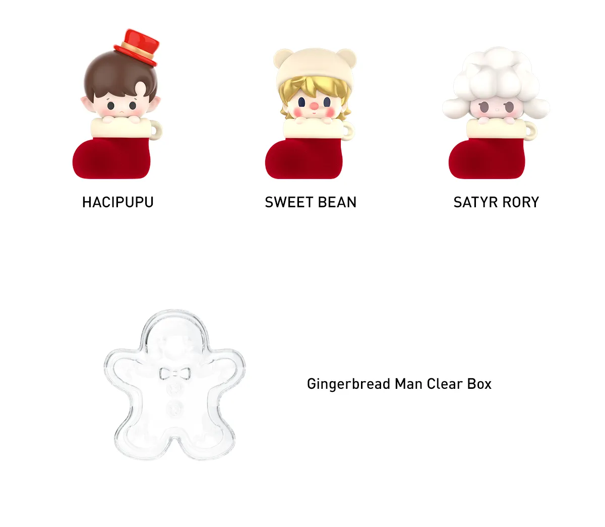 POP BEAN Christmas Sock Series Box Set - POP MART (Japan)