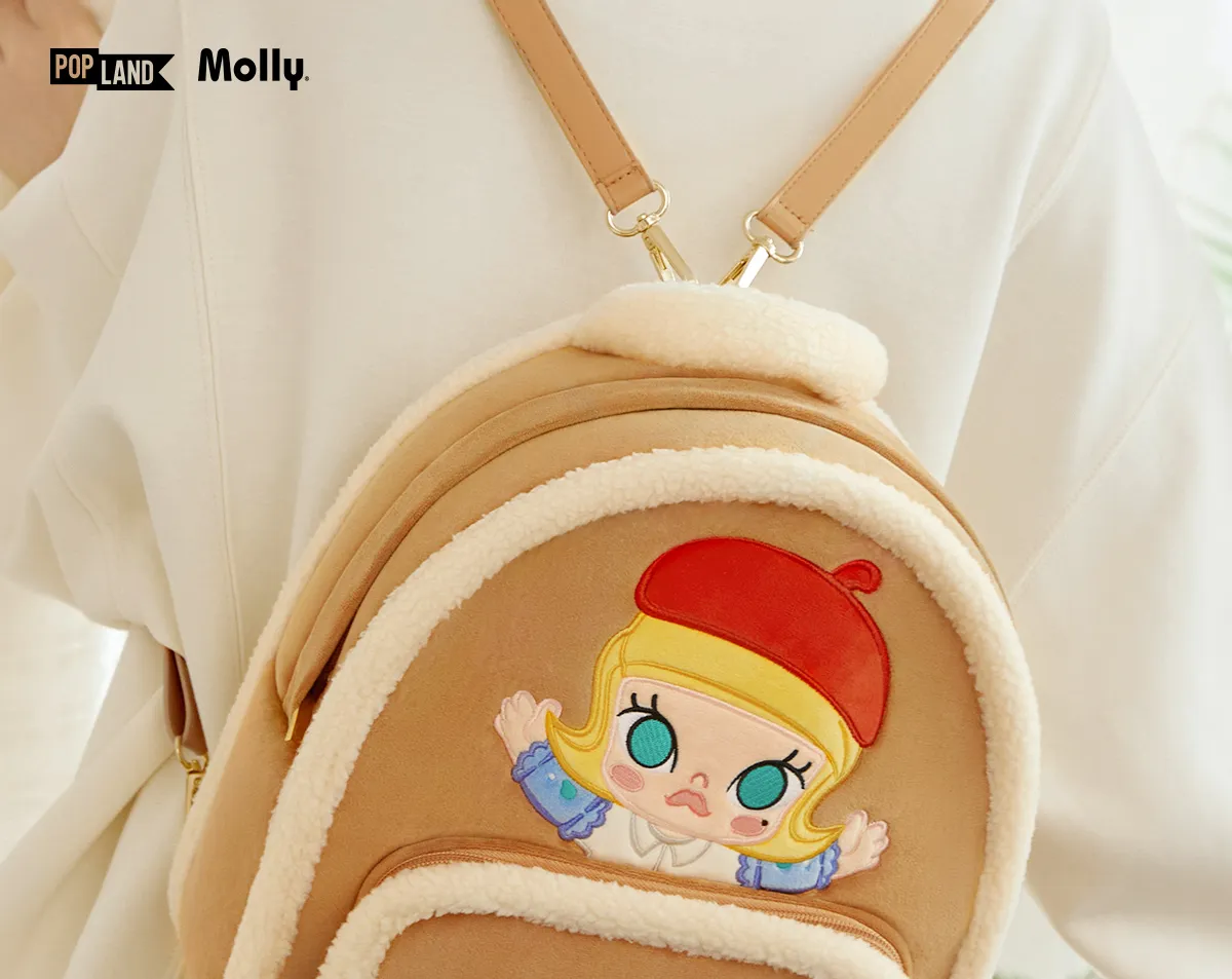 Classic Bag Series- MOLLY Suede Leather Backpack - POP MART (South Korea)