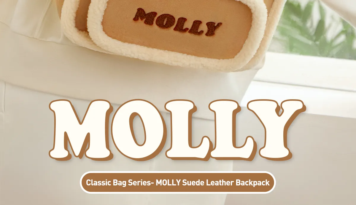 Classic Bag Series- MOLLY Suede Leather Backpack - POP MART (Australia)