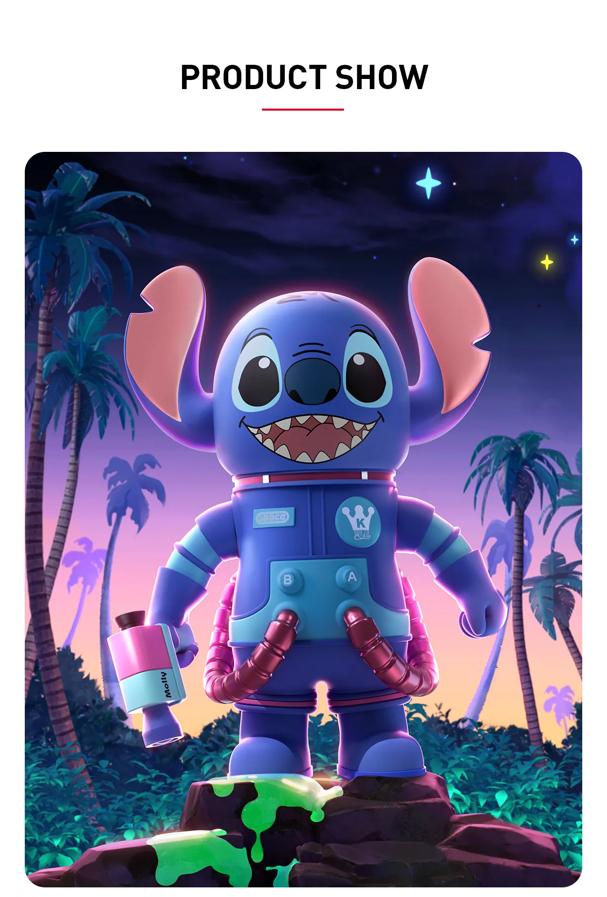 MEGA SPACE MOLLY 1000% 史迪奇 - POP MART (Singapore)