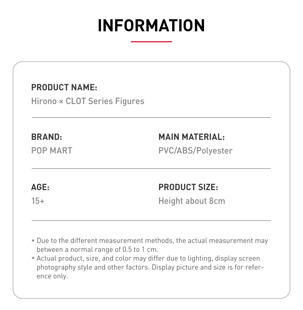 Hirono × CLOT Series Figures - POP MART (Macao, China)