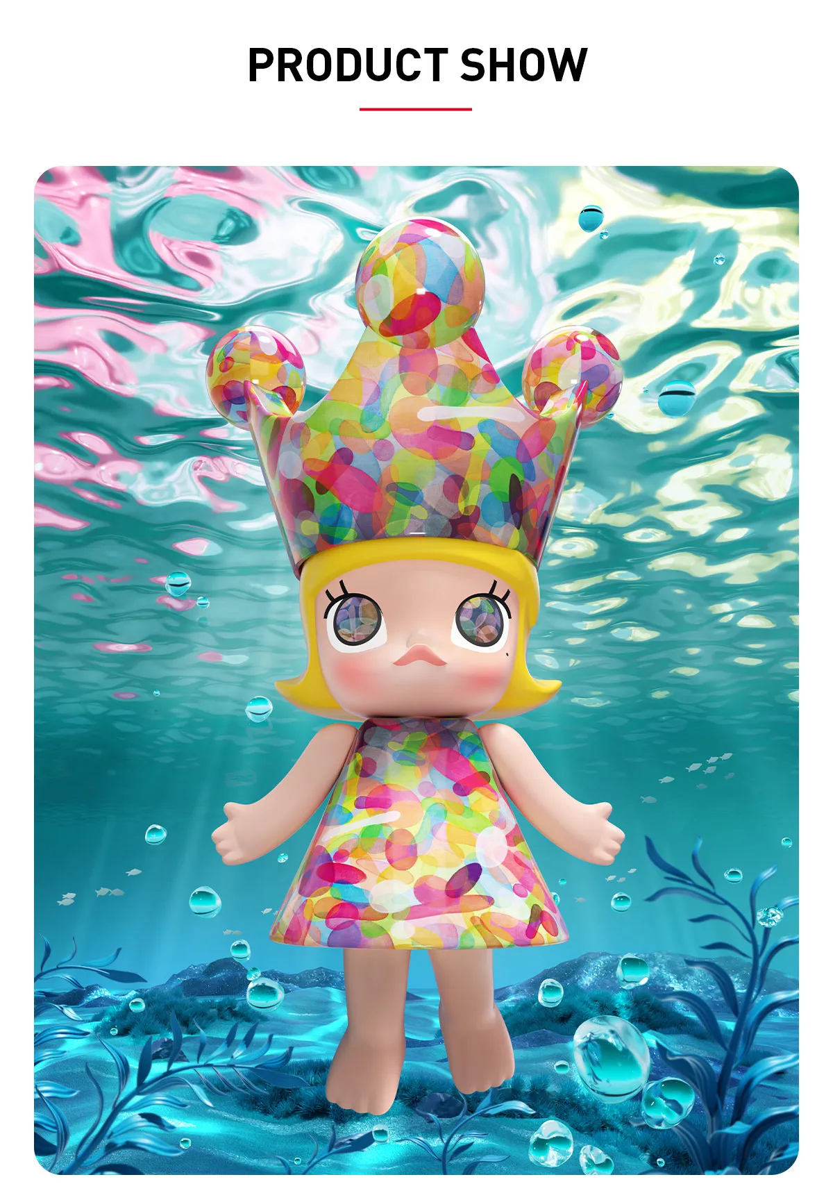 MEGA ROYAL MOLLY 1000% Huang Yuxing-Bubbles - POP MART (Singapore)