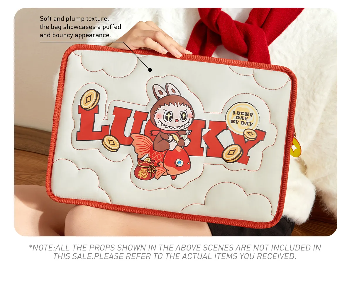 Wealthy Snake's New Year Celebration Series-LABUBU Laptop Bag - POP ...