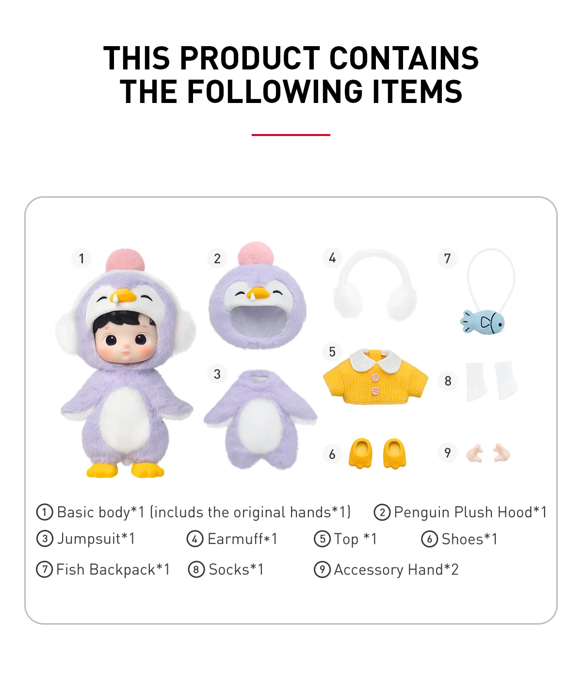 HACIPUPU Penguin 1/8 Action Figure - POP MART (Brazil)