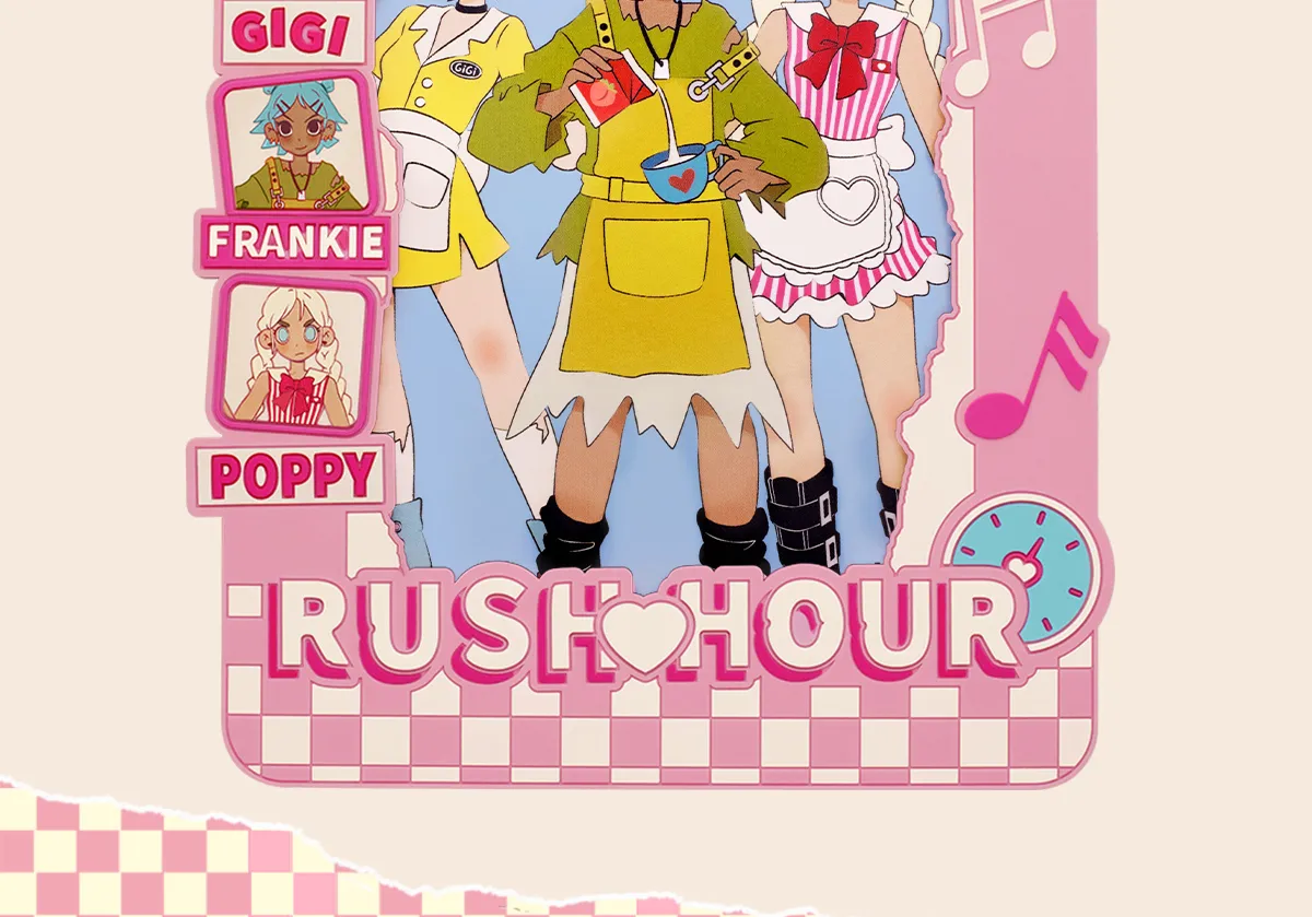 Peach Riot Rush Hour Series-Photo Frame (6-inch) - POP MART (South Korea)