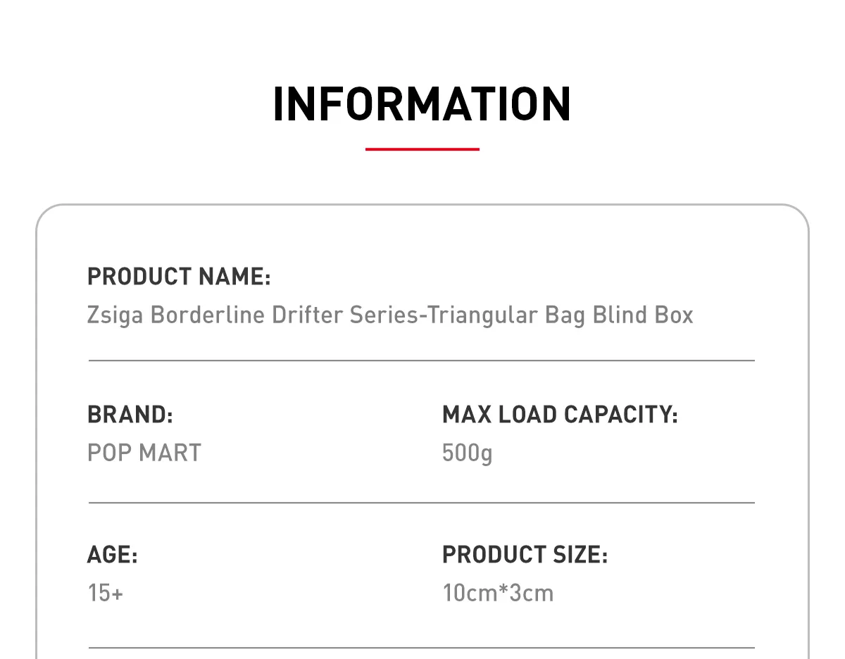 Zsiga Borderline Drifter Series-Triangular Bag Blind Box - POP MART (Japan)