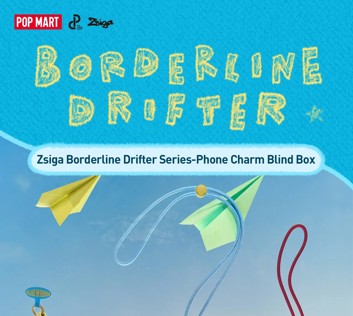 Zsiga Borderline Drifter Series-Phone Charm Blind Box - POP MART (Thailand)