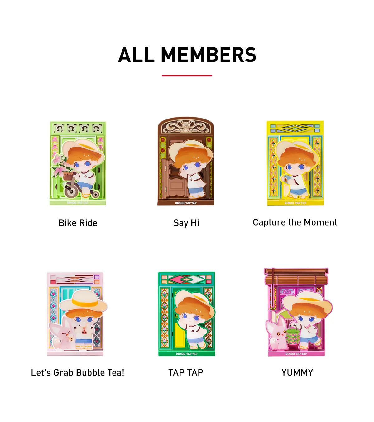 DIMOO TAP TAP SERIES-Fridge Magnet Blind Box - POP MART (Australia)