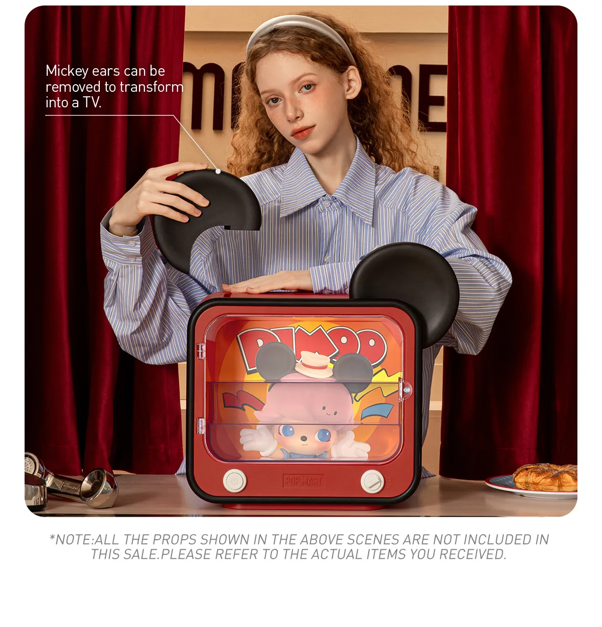 DIMOO WORLD × DISNEY Series-TV Set Luminous Display Container - POP ...