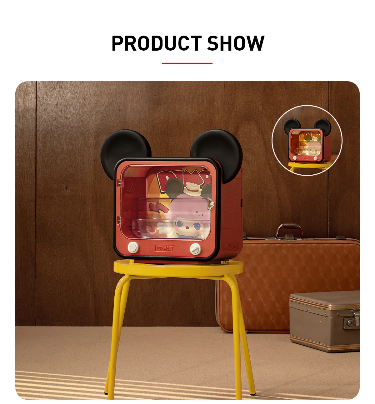 DIMOO WORLD × DISNEY Series-TV Set Luminous Display Container - POP ...