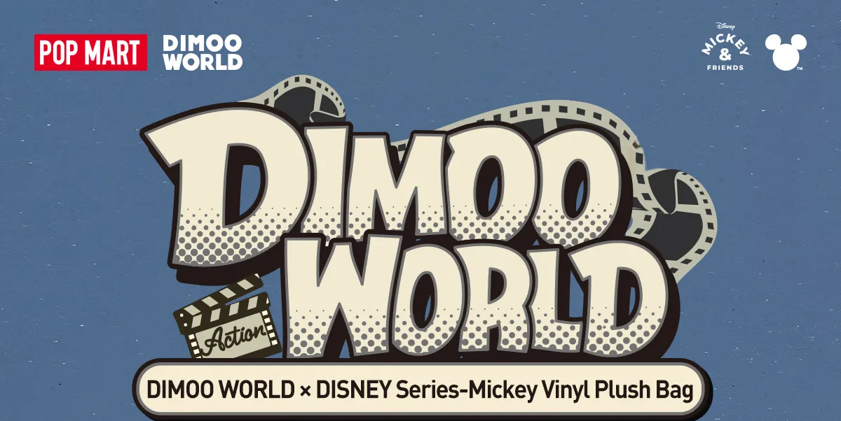DIMOO WORLD × DISNEY Series-Mickey Vinyl Plush Bag - POP MART (South Korea)
