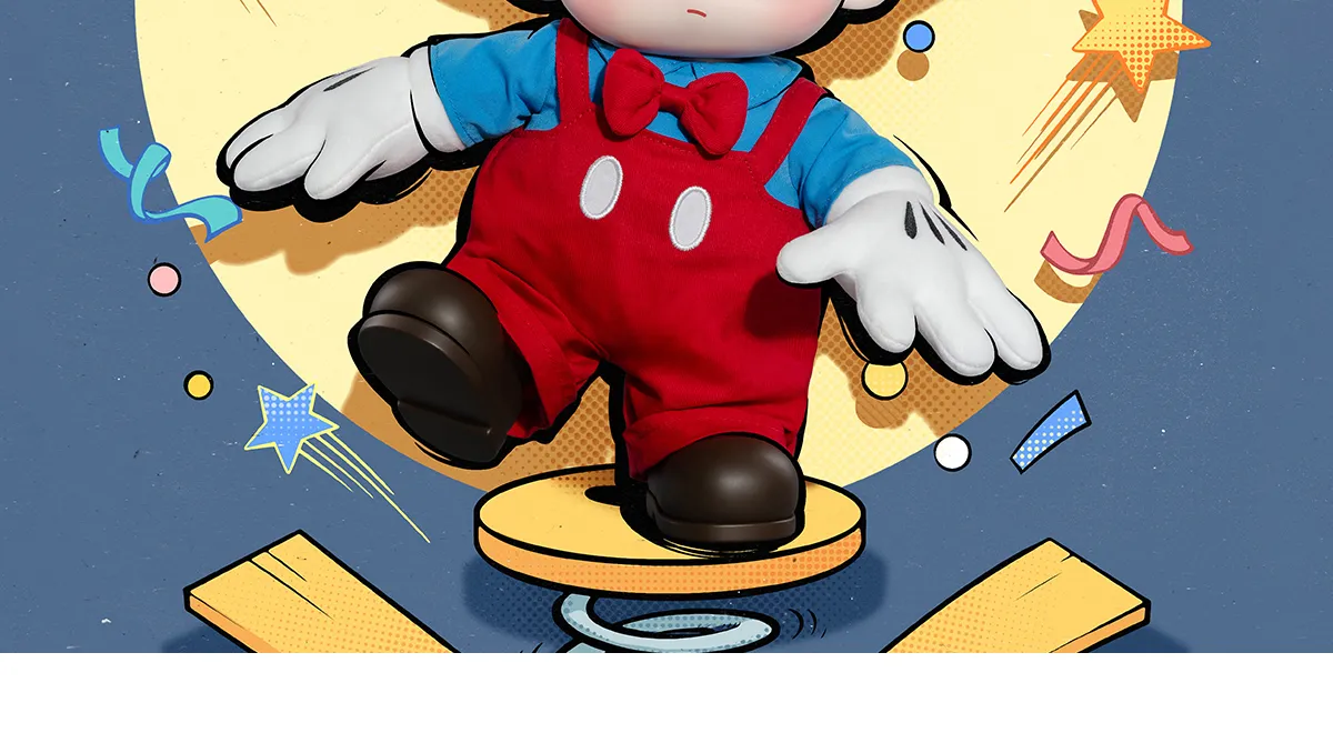 DIMOO WORLD × DISNEY Series-Mickey Vinyl Plush Bag - POP MART (Thailand)