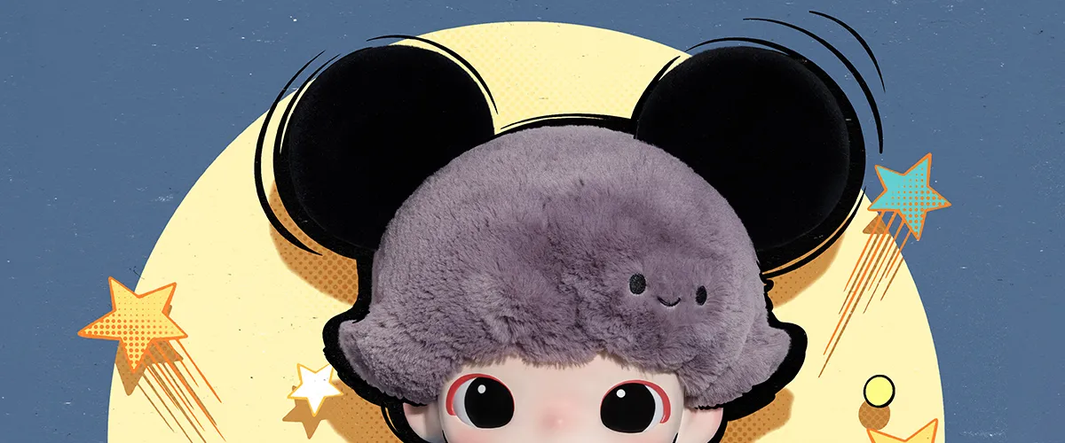 DIMOO WORLD × DISNEY Series-Mickey Vinyl Plush Bag - POP MART (Thailand)