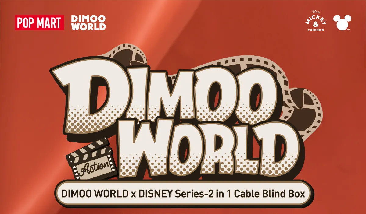 DIMOO WORLD × DISNEY Series-2 in 1 Cable Blind Box - POP MART (Singapore)