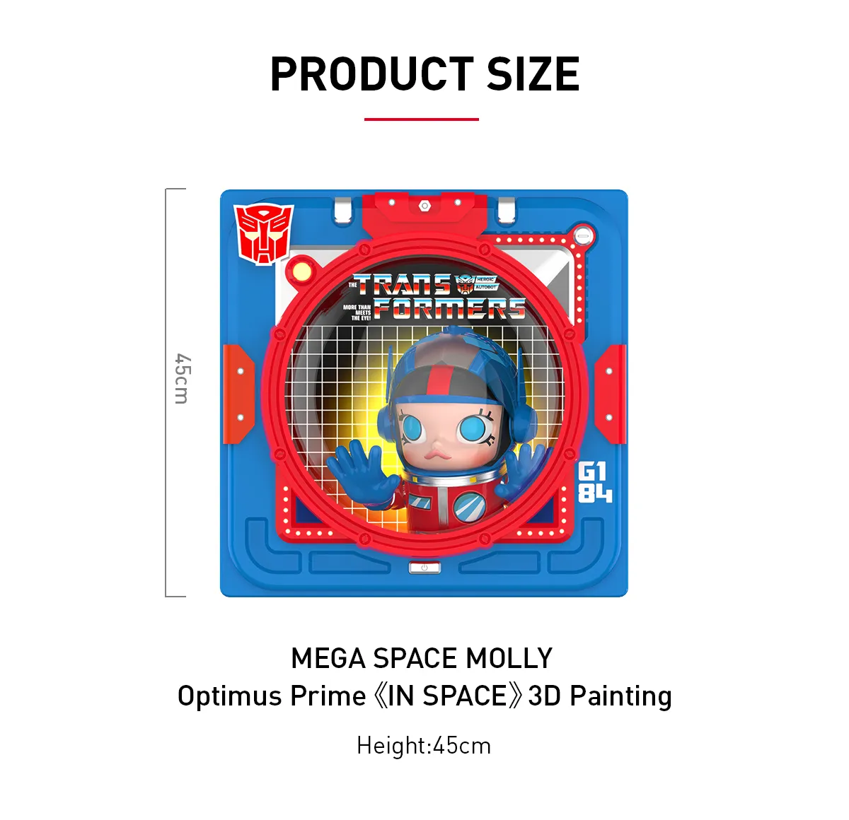 MEGA SPACE MOLLY Optimus Prime《IN SPACE》3D Painting - POP MART (Croatia)