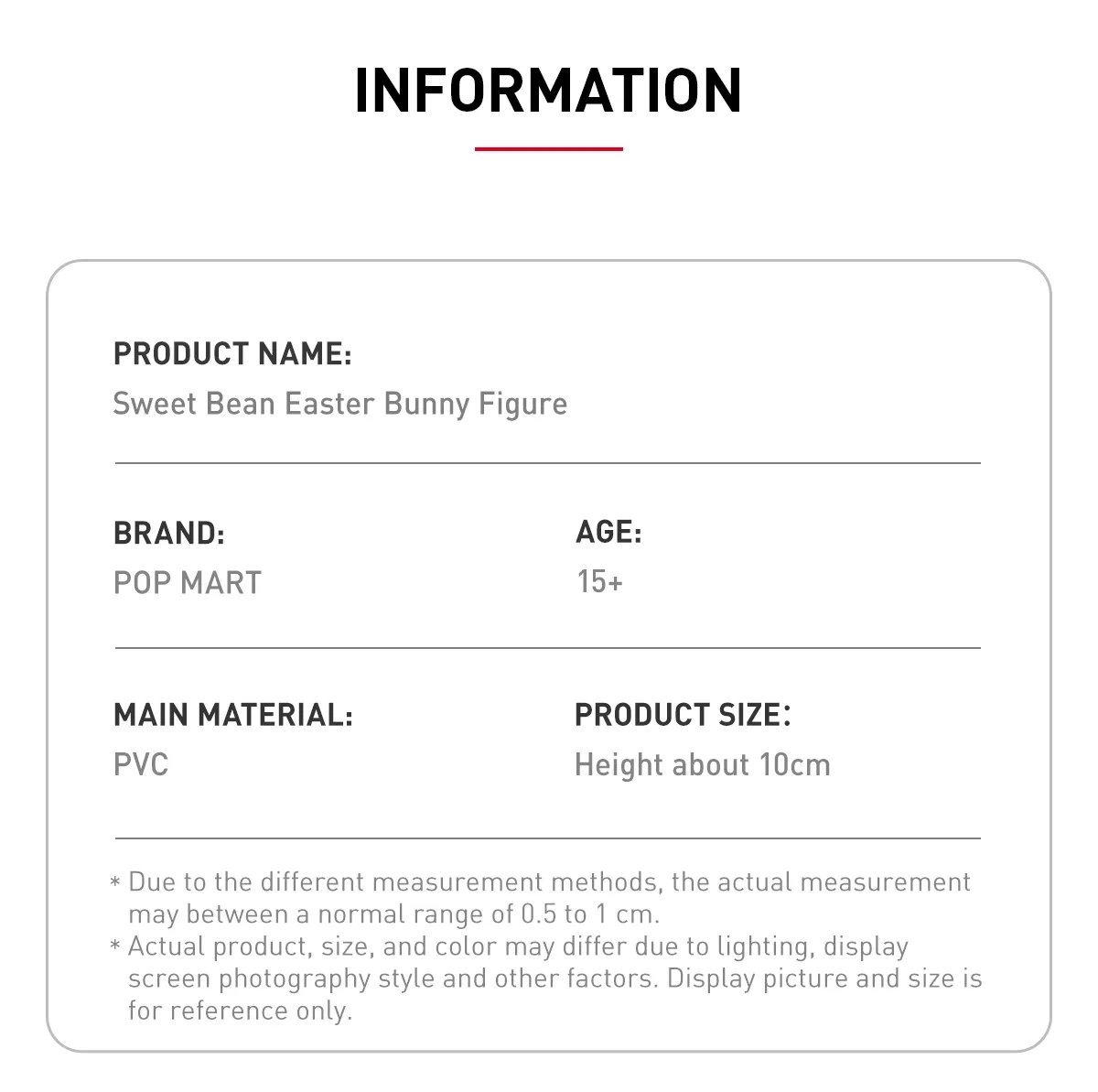 Sweet Bean Easter Bunny Figure - POP MART (Singapore)