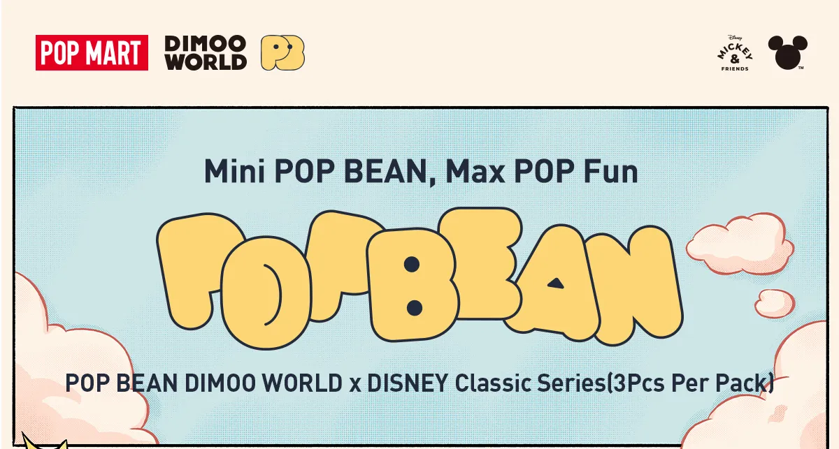 POP BEAN DIMOO WORLD × DISNEY Classic Series（3Pcs Per Pack） - POP MART ...