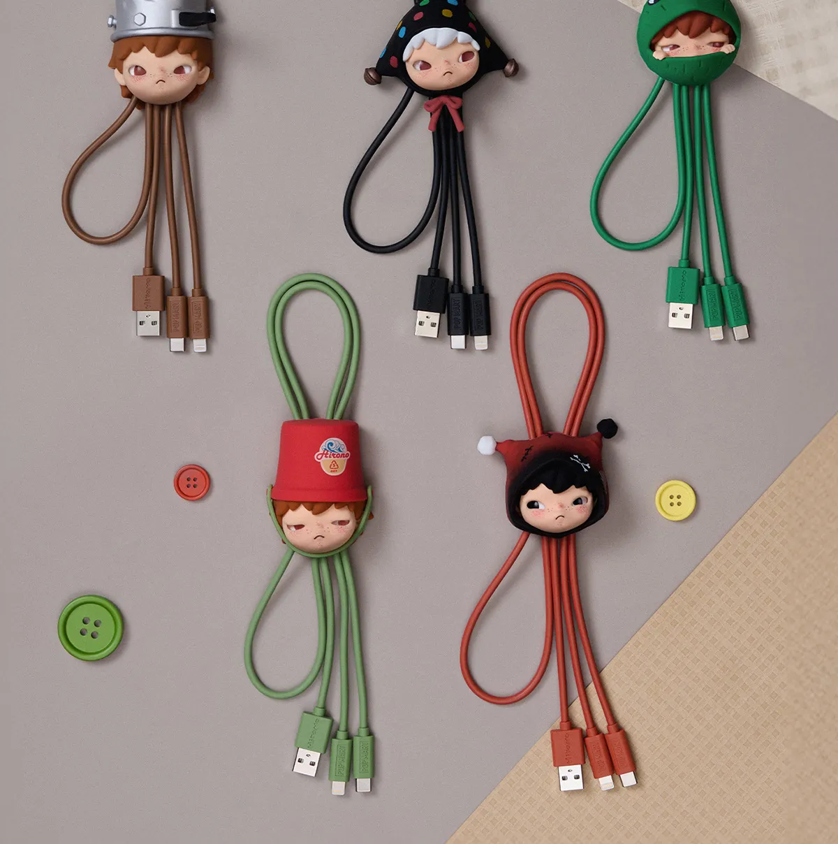 Hirono Echo Series-2 in 1 Cable Blind Box - POP MART (Thailand)