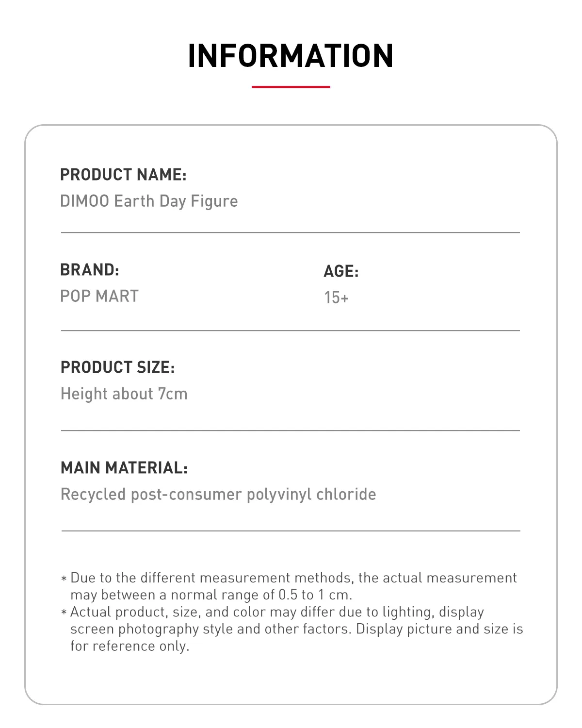 DIMOO Earth Day Figure - POP MART (Malaysia)