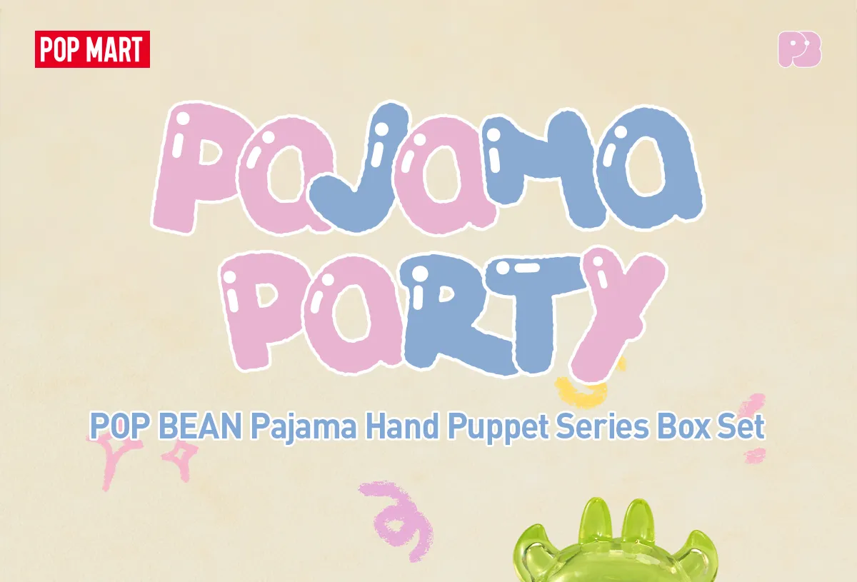 POP BEAN Pajama Hand Puppet Series Box Set - POP MART (Thailand)