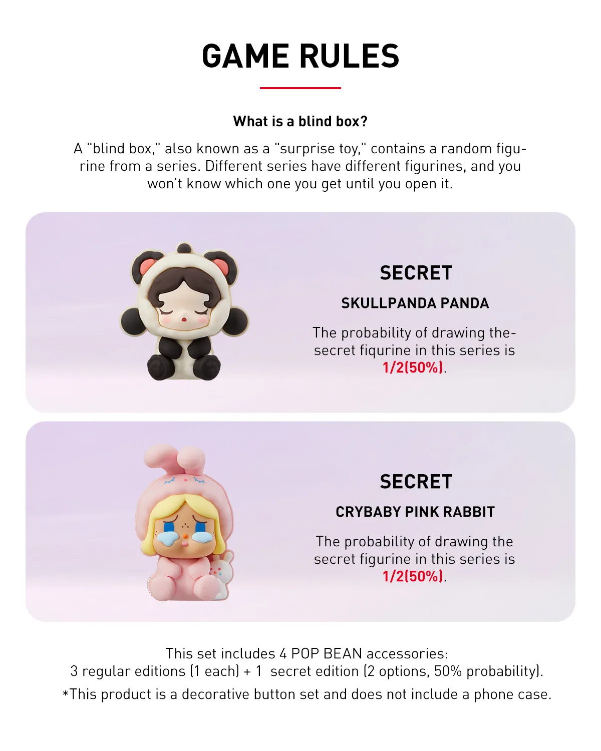 POP BEAN Pajama Party Series-Decoration Charm Set - POP MART (Japan)
