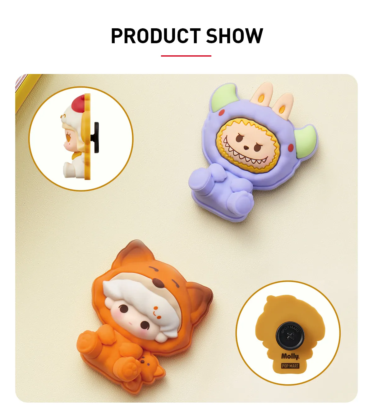 POP BEAN Pajama Party Series-Decoration Charm Set - POP MART (Vietnam)